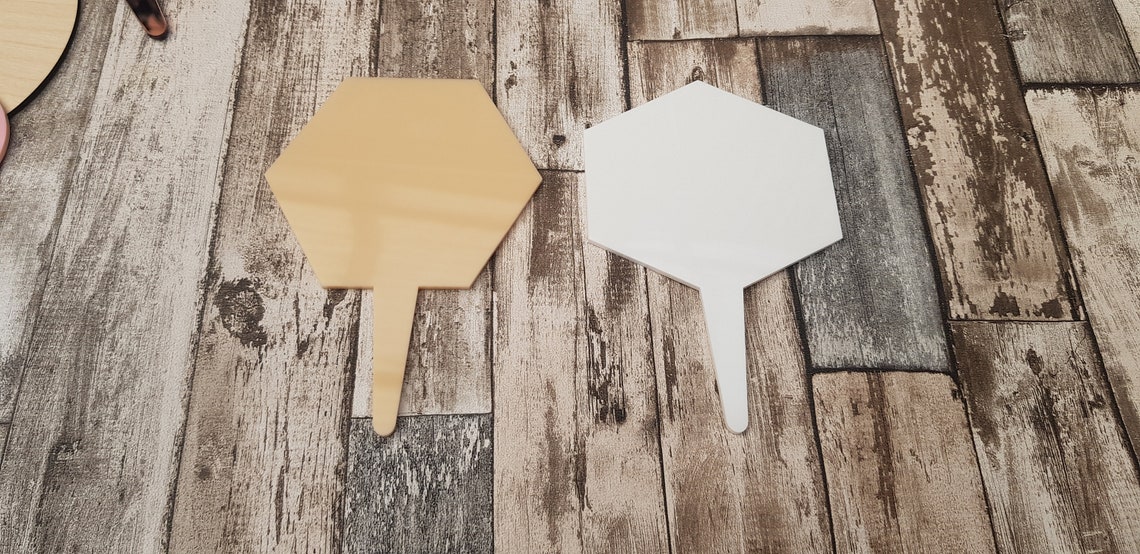 Cake Topper Blank Wood or Acrylic All Shapes and Sizes - Etsy