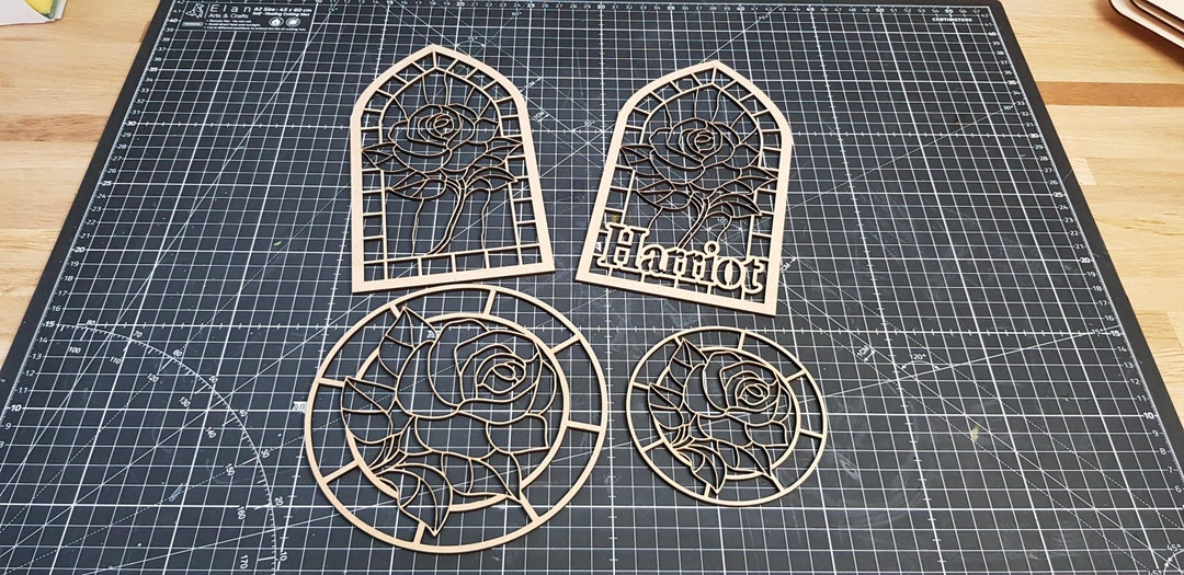 Rose Church Style Gothic Cathedral Window Frame Craft Blanks ...