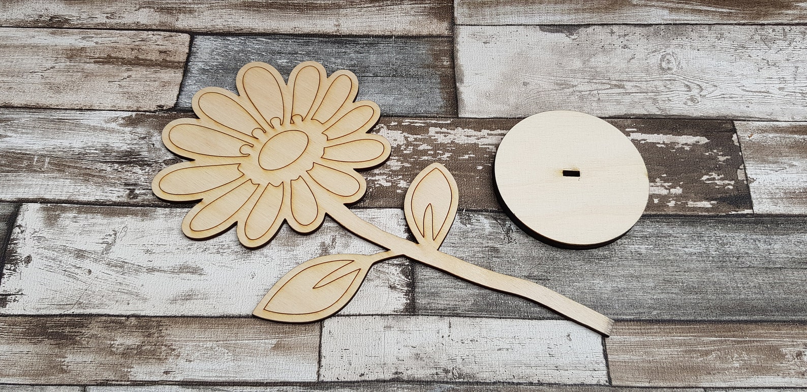 Paint Your Own Wooden Flower and Base Mothers Day Gift - Etsy