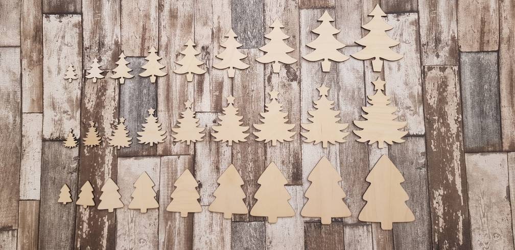 Christmas Tree Craft Blanks Shapes - Etsy