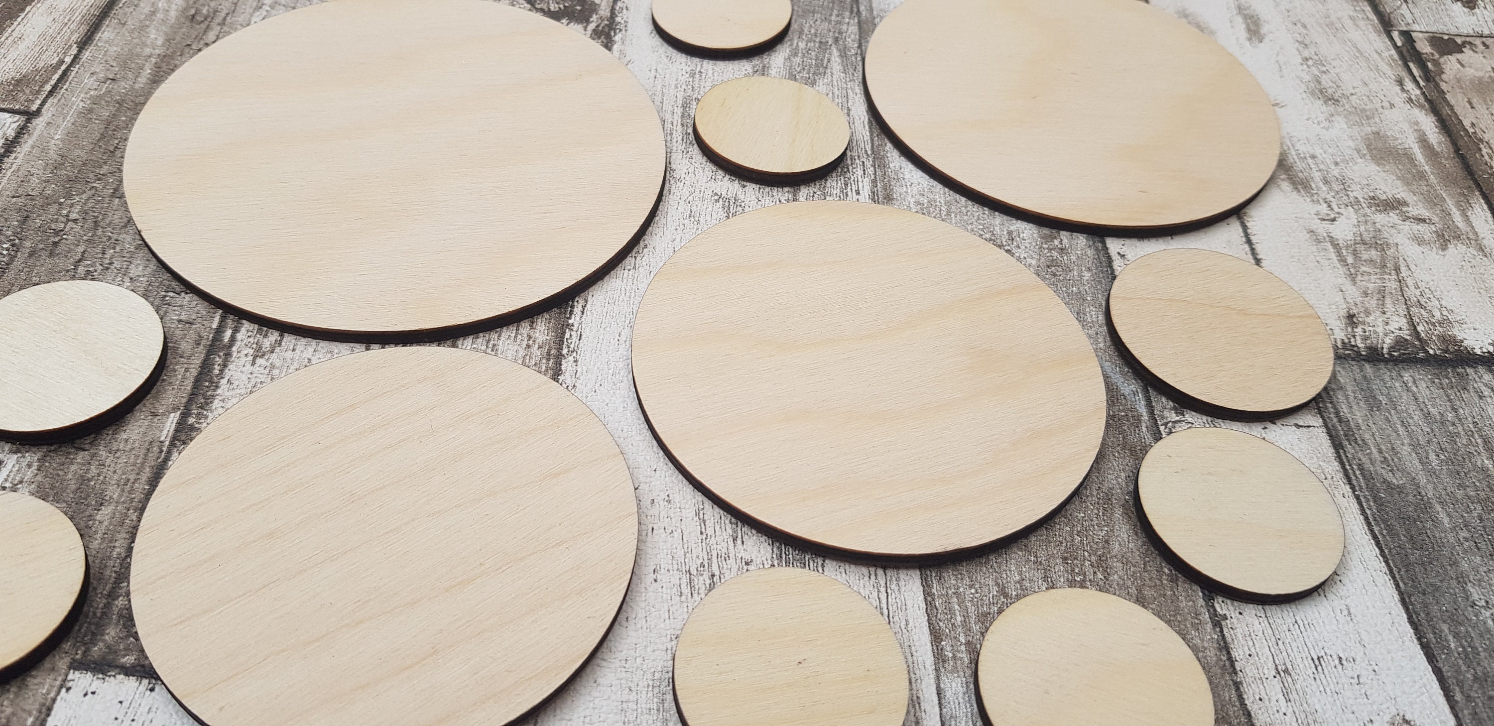 Wood Circle Discs Craft Blanks - Etsy UK