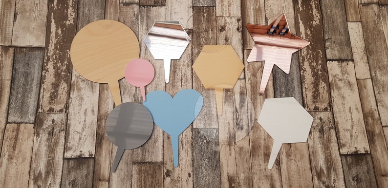Cake Topper Blank Wood or Acrylic All Shapes and Sizes - Etsy