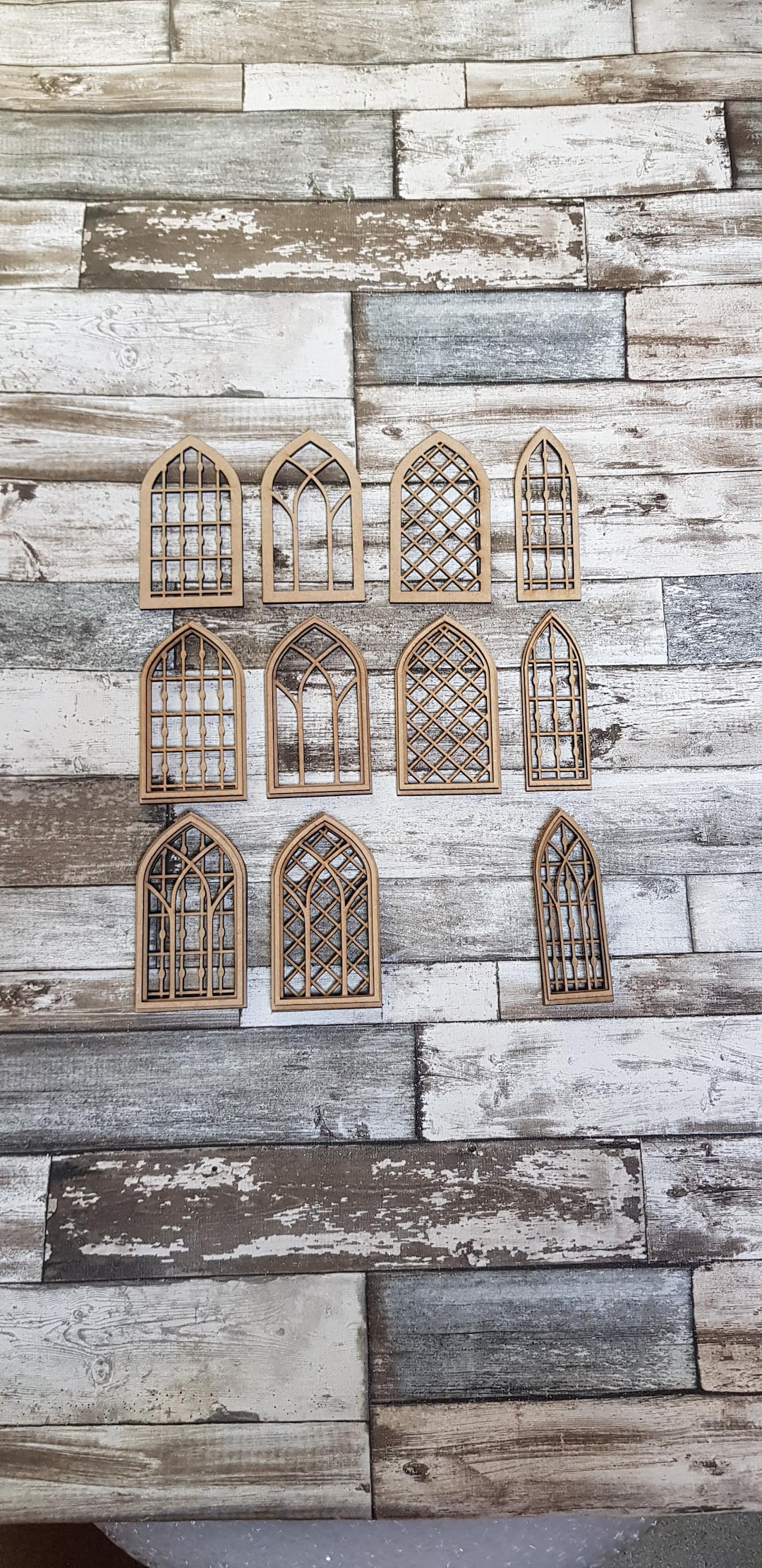 Church Style Gothic Cathedral Window Frame Craft Blanks Selection 2 - Etsy