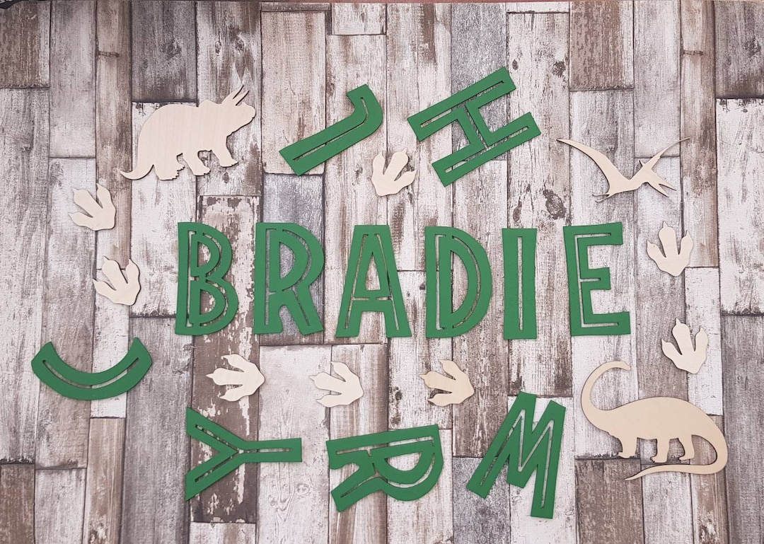 Jurassic Park Inspired Wooden Letters Perfect for Dinosaur Wall - Etsy