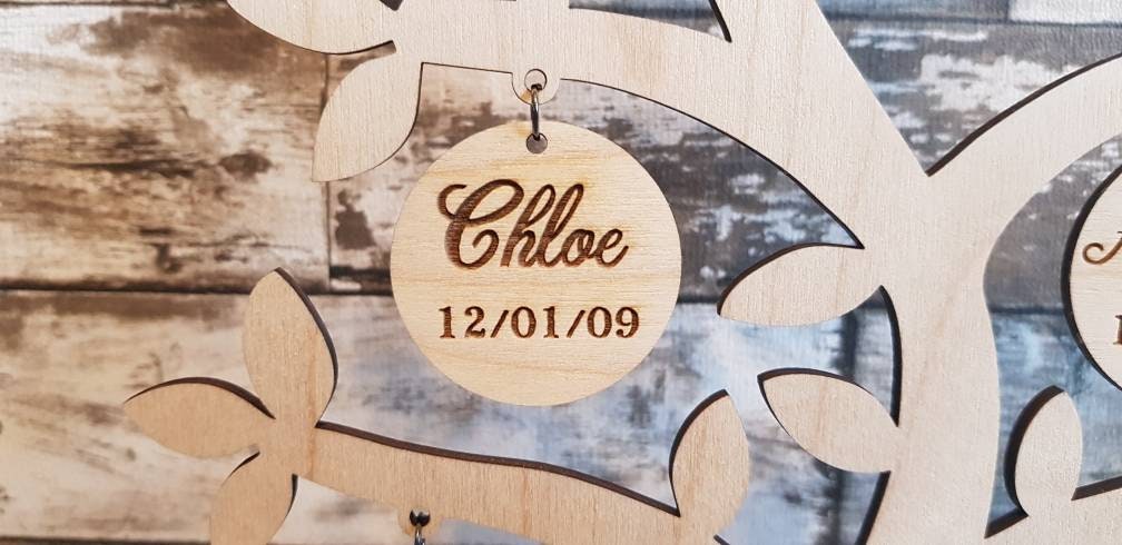 Standing Family Tree Engraved | Etsy