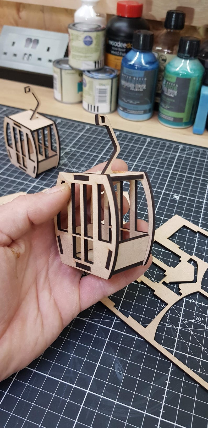 Mini Ski Lift Gondola Laser Cut Assembly Kit - Etsy