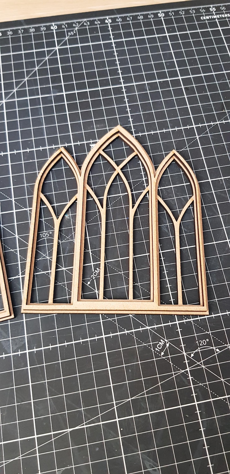 Church Style Gothic Cathedral Triple Window Frame Craft Blanks - Etsy