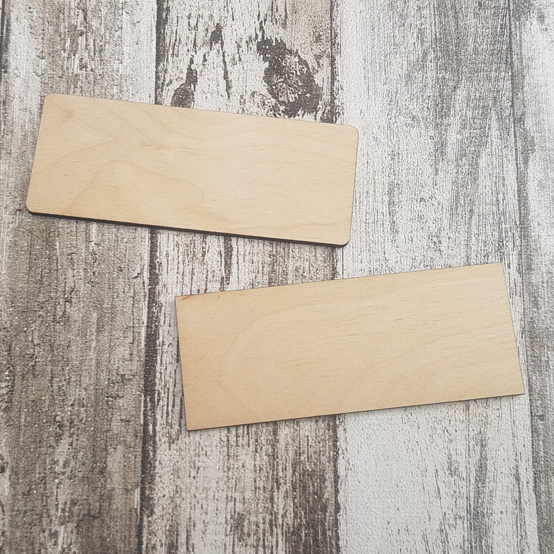 Small Wood Rectangle Pieces - Etsy New Zealand