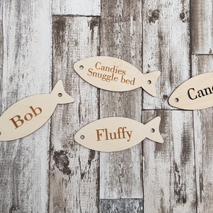 Fish Tags Engraved or Cut Outs - Etsy