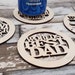 Worlds Best Dad Coaster Fathers Day Gift - Etsy