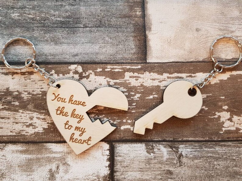 You Have the Key to My Heart Double Keyring - Etsy