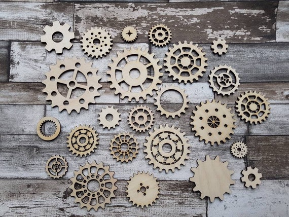 23 Piece Steampunk Style Cog Kit - Etsy