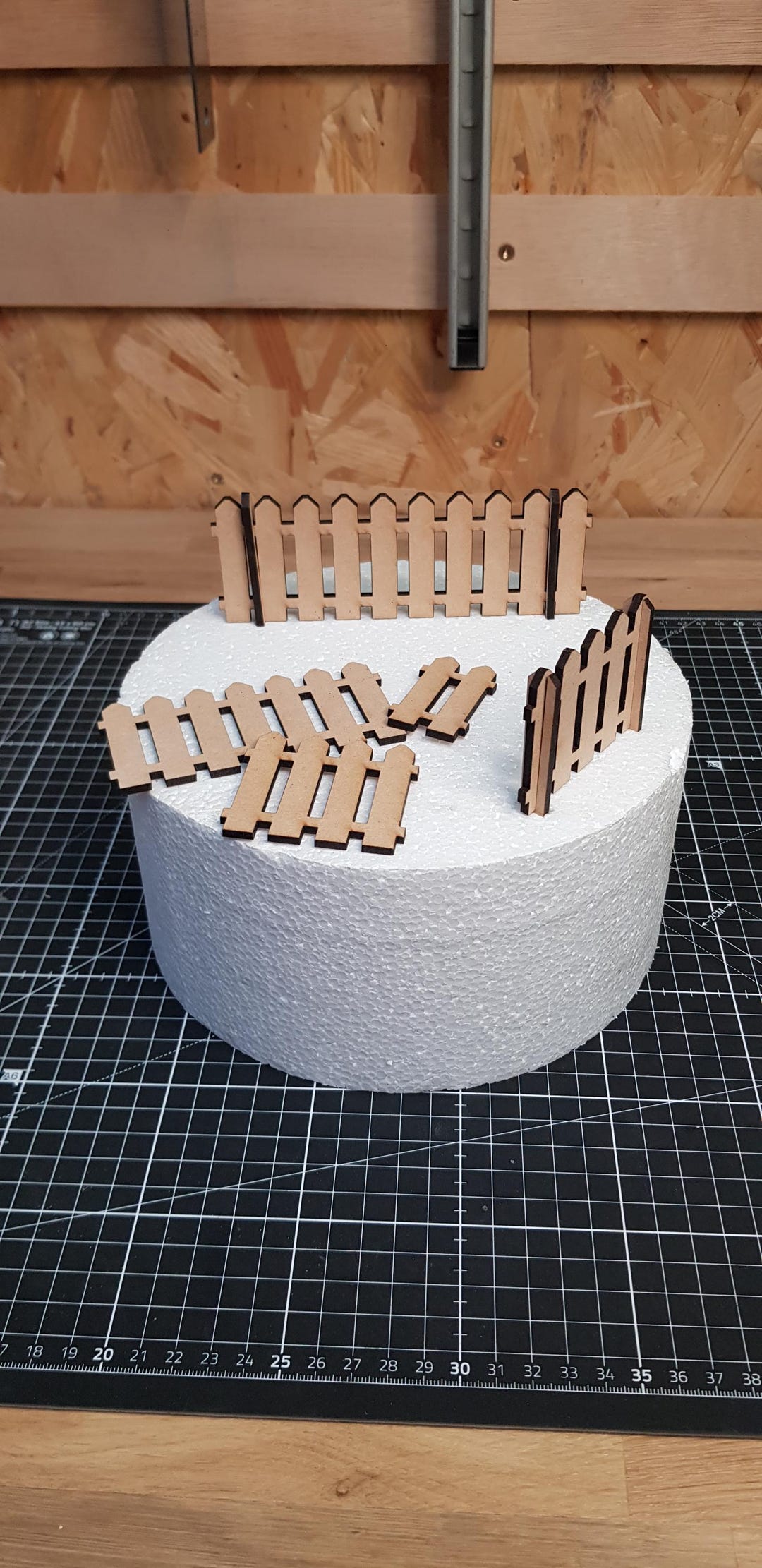 Picket Fence Cake Topper Extra or Even Moel House Dolls House Parts - Etsy
