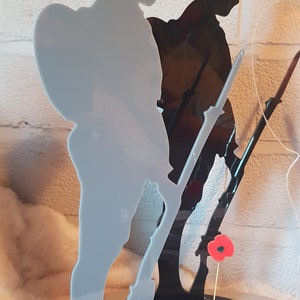 Remembrance Day Standee Soldier Silhouette Memorial - Etsy UK