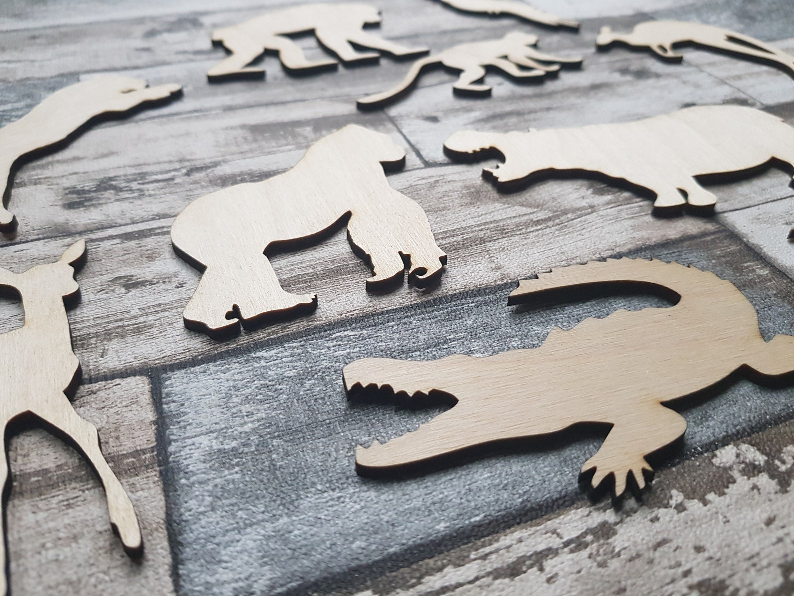 Wild Animal Wooden Craft Blanks Multiple Kit Options | Etsy