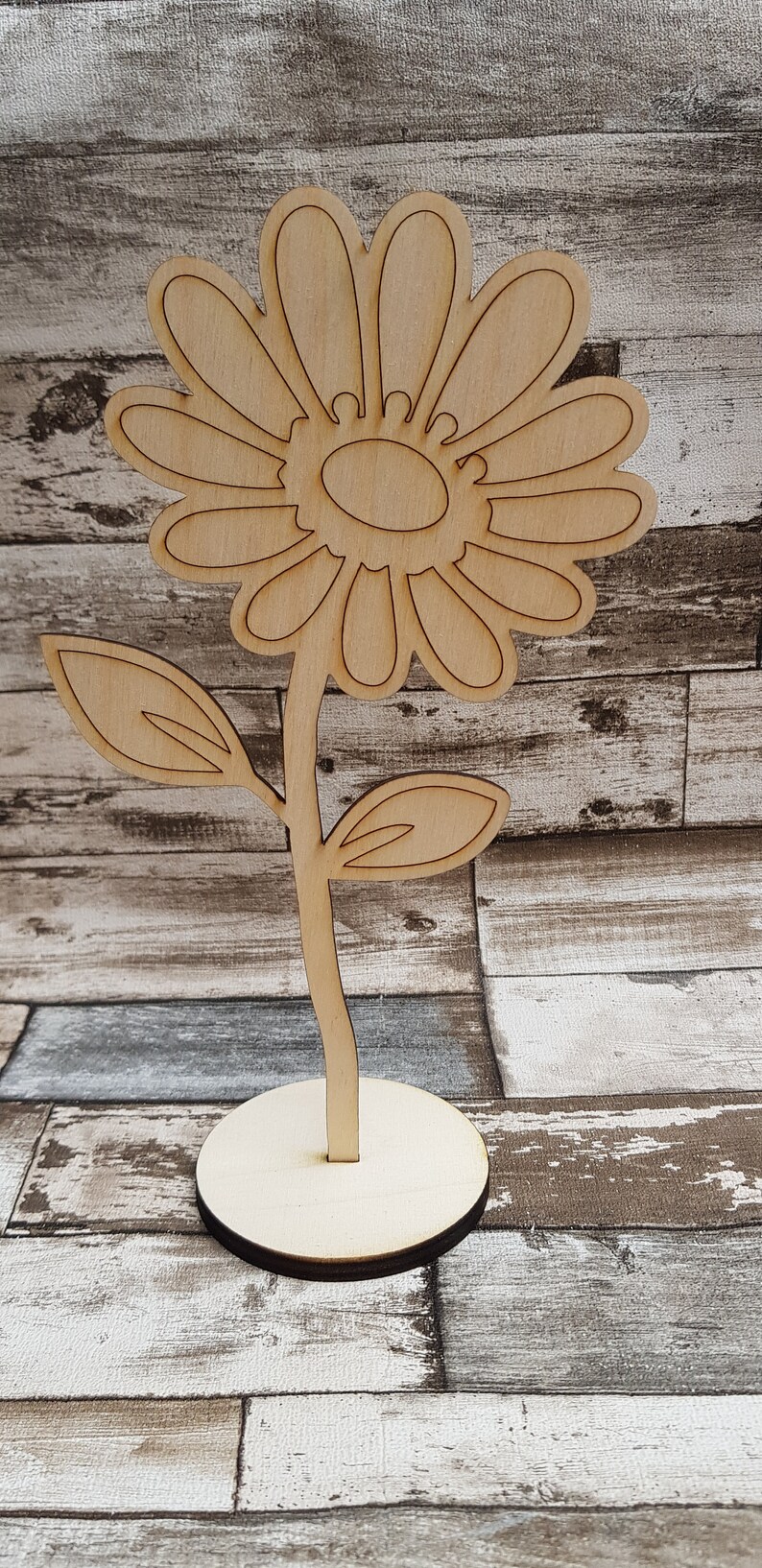 Paint Your Own Wooden Flower and Base Mothers Day Gift - Etsy UK
