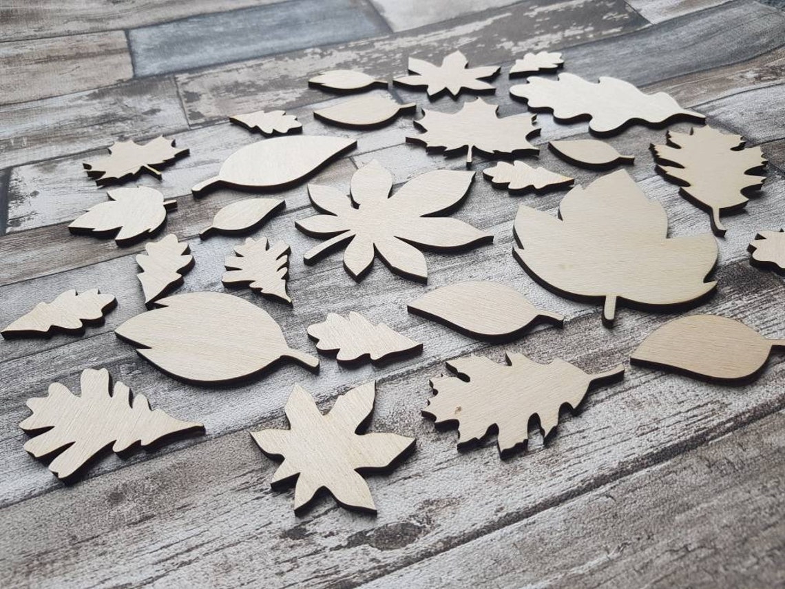 27 Piece Leaf Craft Pack - Etsy