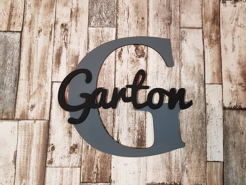 Extra large letter and name plaque | Etsy