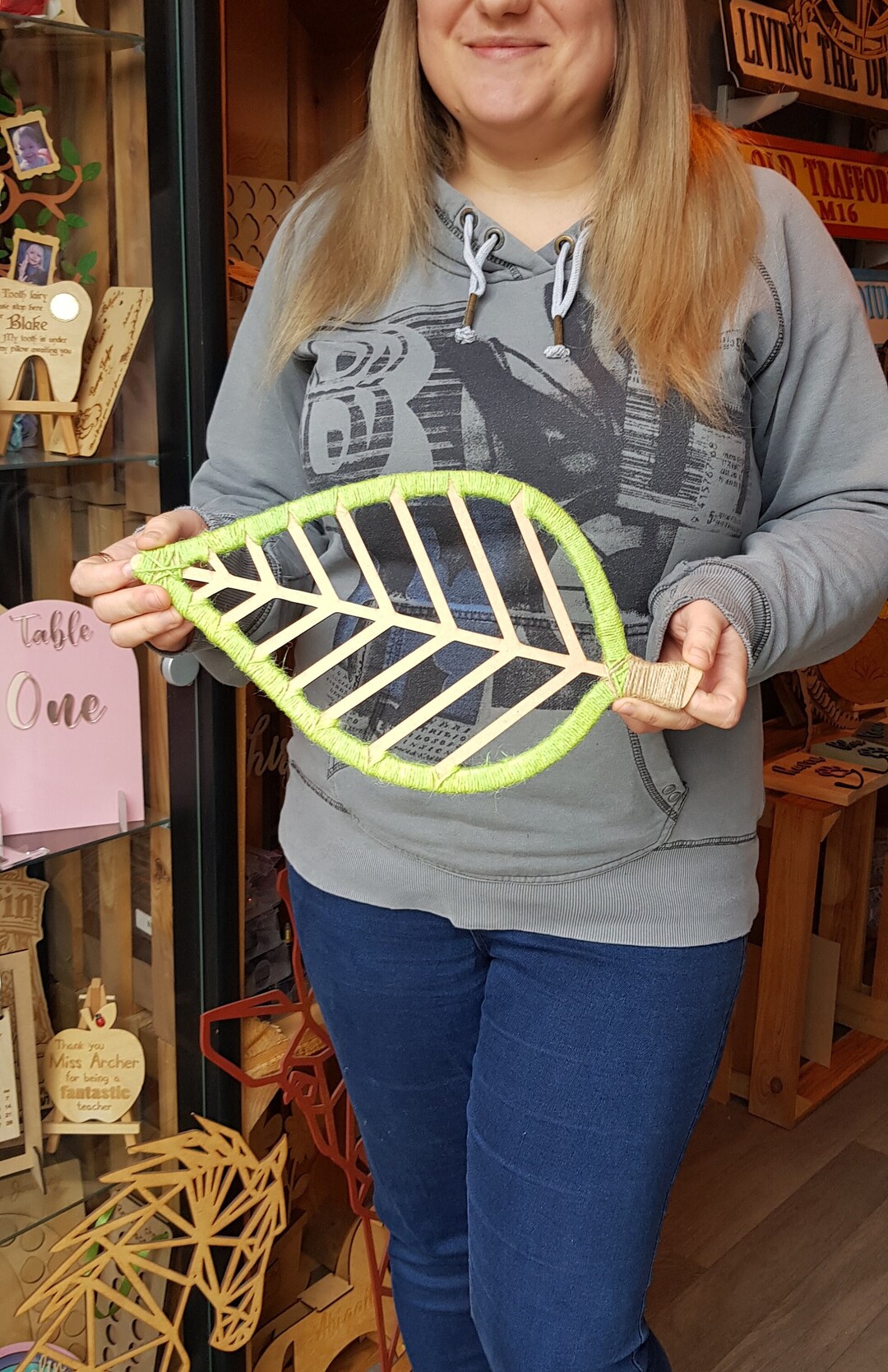 String Wrap Art Wall Art Leaf - Etsy