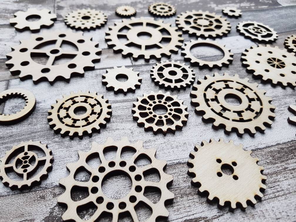 10 Piece Steampunk Style Cog Kit - Etsy UK