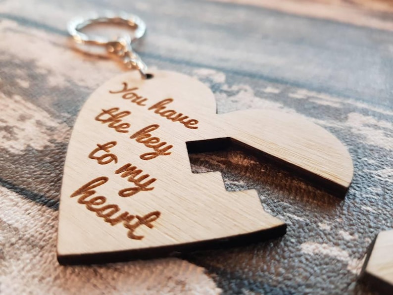 You Have the Key to My Heart Double Keyring - Etsy