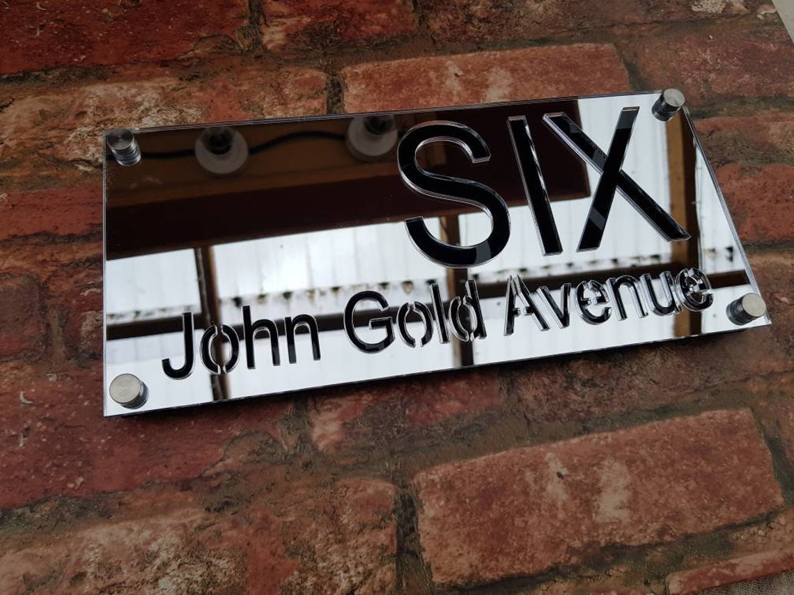 House Number Address Door Sign Most Colours Available - Etsy