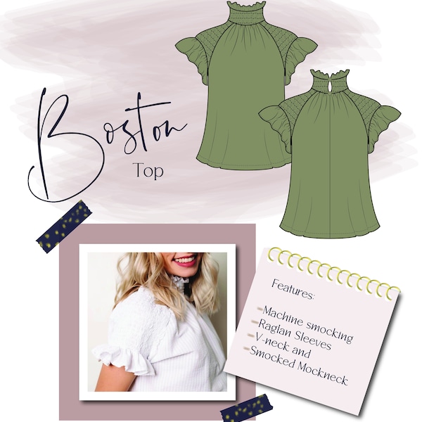 Smock Top Pattern - Etsy