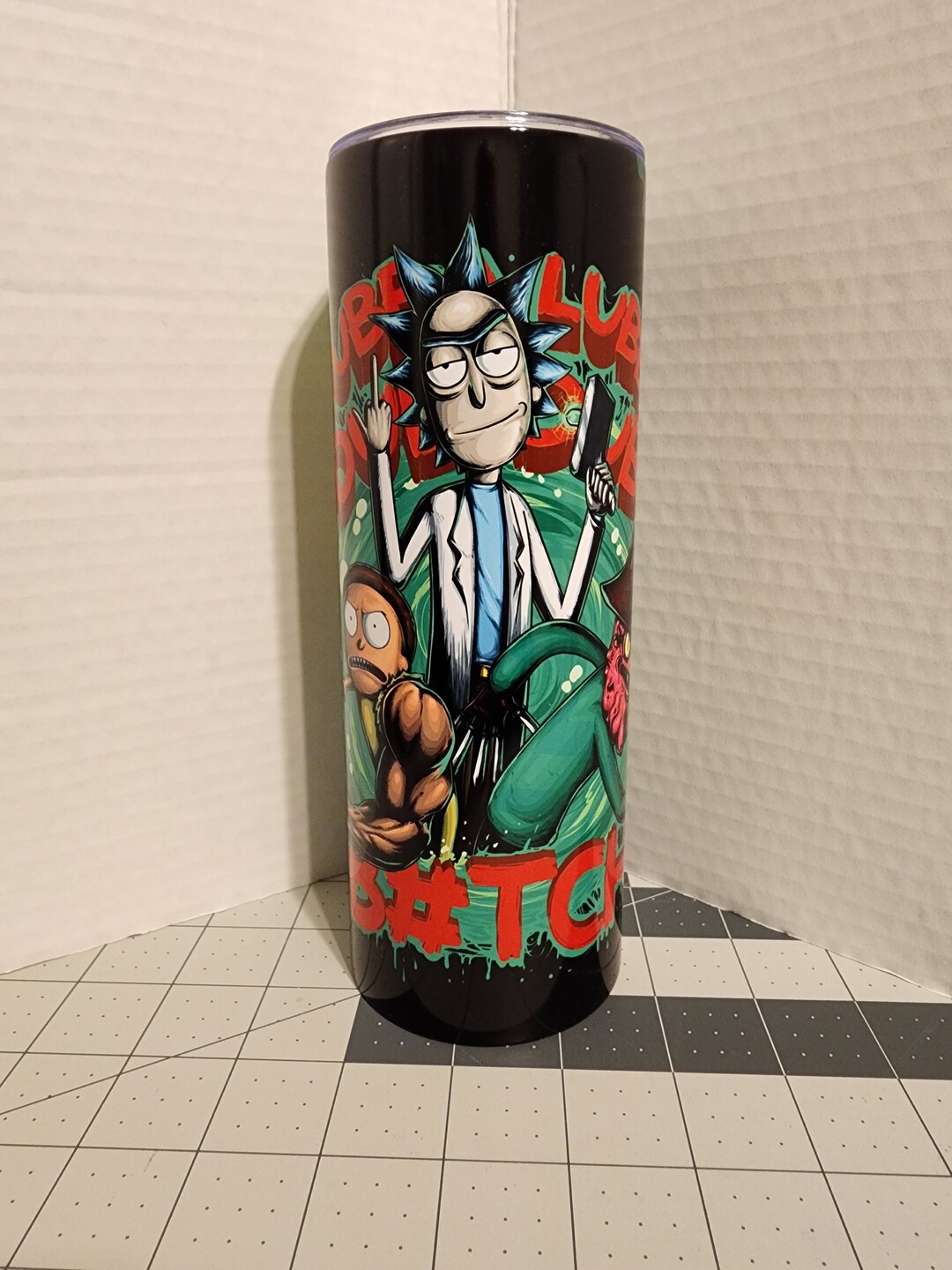 Wubba Lubba Dub Dub B#tch R&M, Morty, TV Rick, Cartoon, Funny, 20oz ...