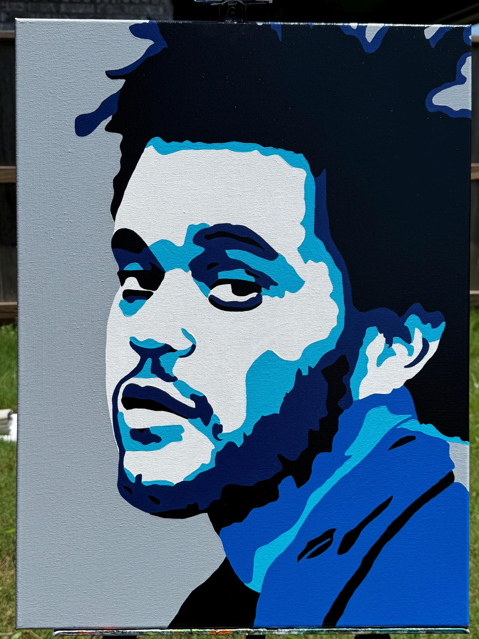 The Weeknd Painting: Acrylic Portrait on Canvas (18x24) - Etsy