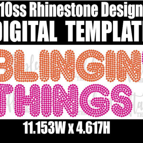 Craftable Things Rhinestone Template - Etsy