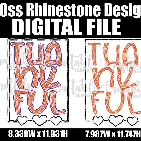 Fall Rhinestone Template - Etsy