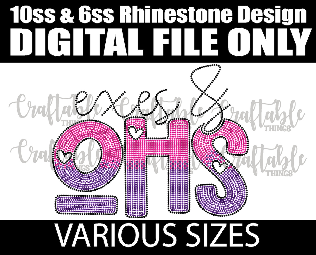 Exes & Ohs Valentine's Bling XOXO | Digital Rhinestone Template | Ss10 ...