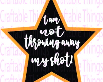 Hamilton INIMITABLE SVG & PNG Cut Files for Cricut or | Etsy