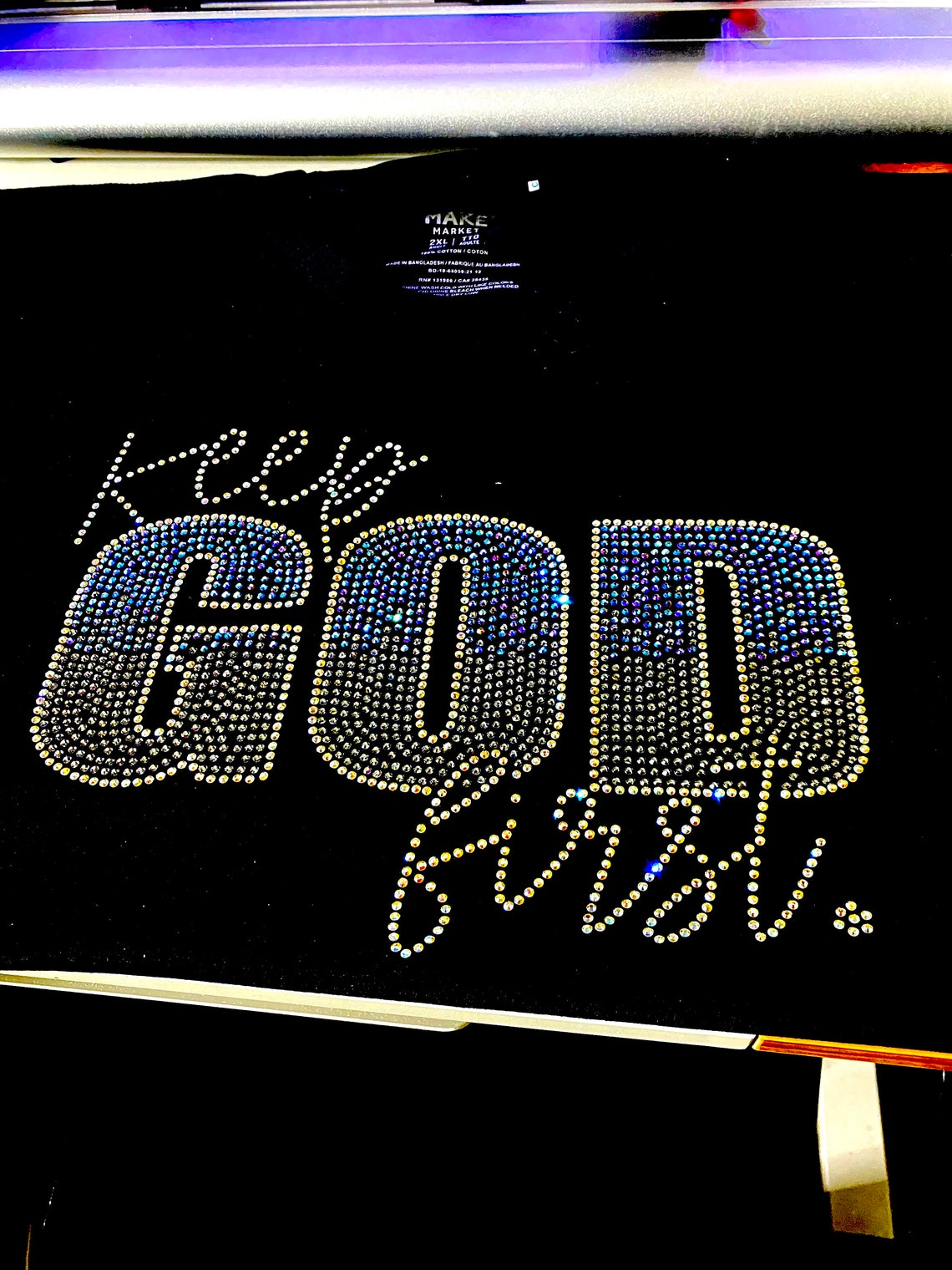 Keep God First Digital Rhinestone Template Ss10 Hotfix - Etsy