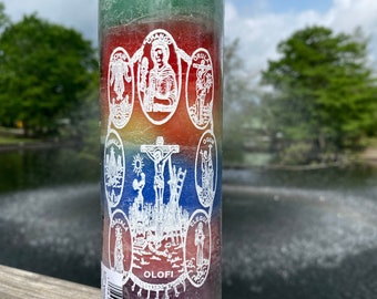 7 African Powers siete Potencias Africanas Candle, 7 Color, 7 Day - Etsy