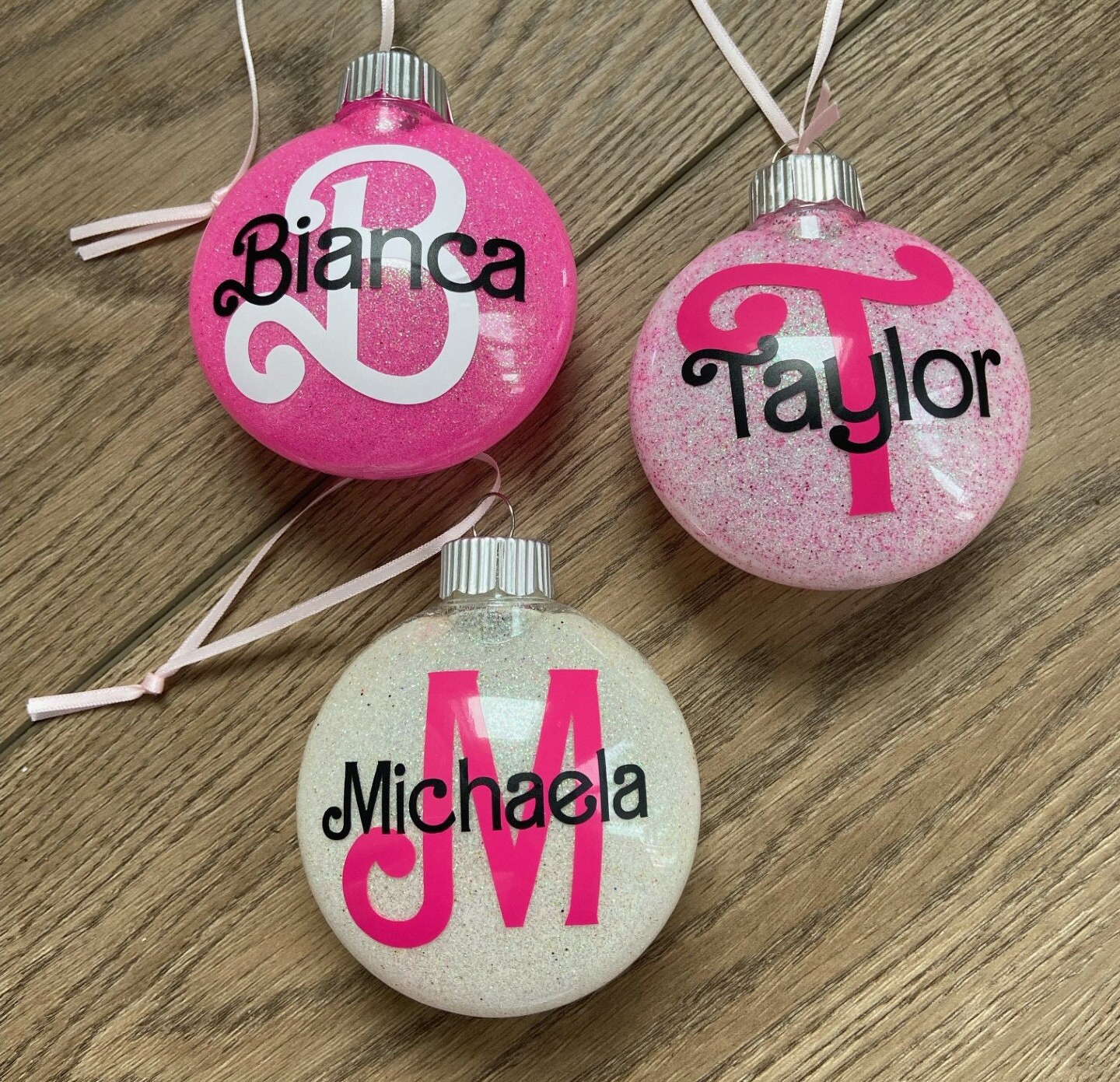 Personalized B.arbie Inspired Glitter Name Ornament - Etsy Canada