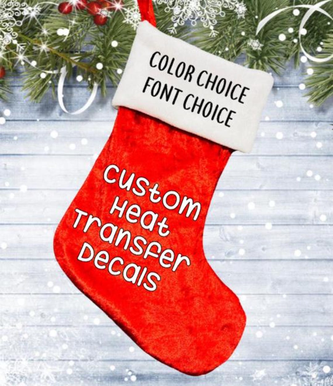 Custom Heat Transfer Decals | Personalized Iron-on Designs | Glitter or ...