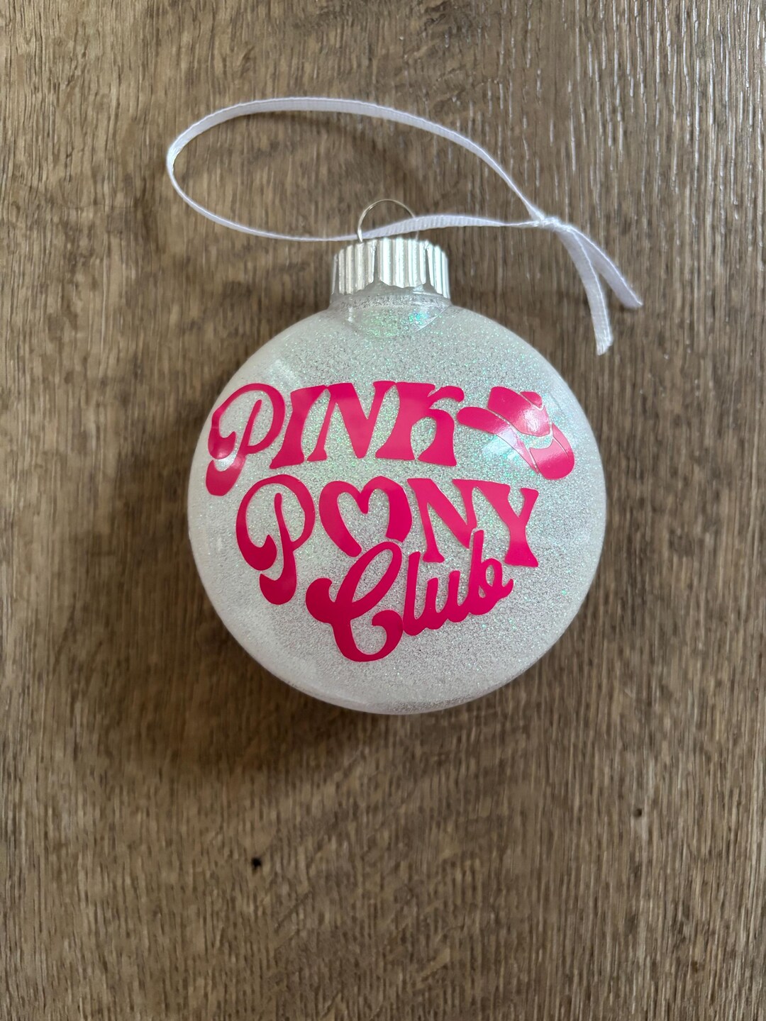 Pink Pony Club Glitter Bauble Ornament | Music-inspired Christmas ...