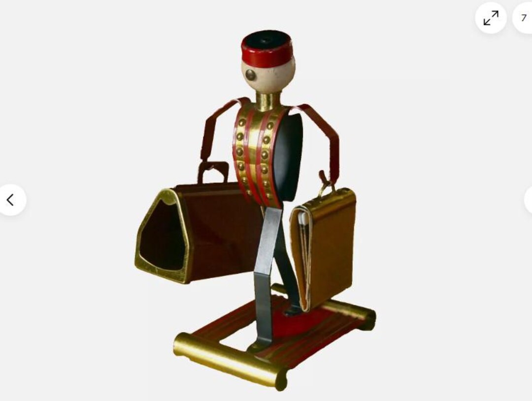 1930s 1940s Vintage Art Deco Bellhop Figurine Cigarette Holder_chase ...