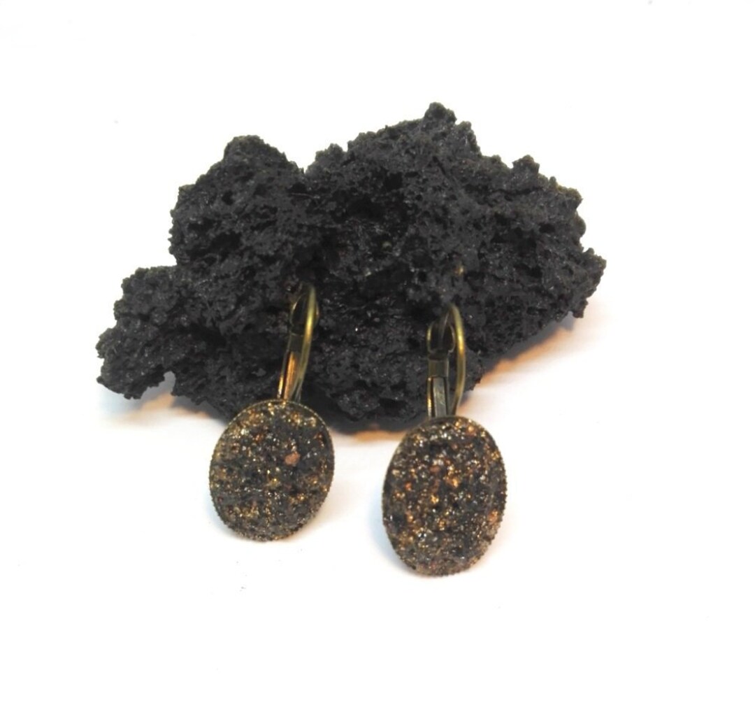 Etna Lava Stone Earrings Eruption December 2018, Earrings With ...
