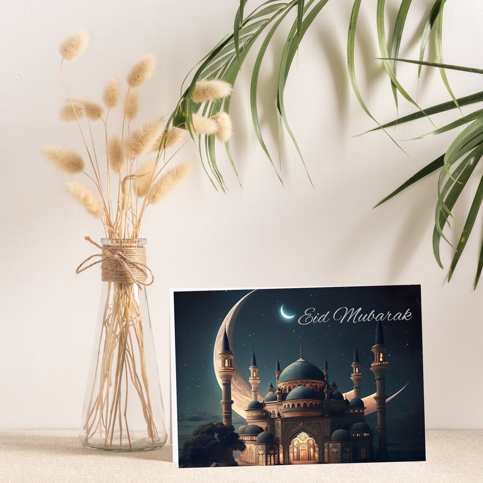 Printable Eid Card Eid Mubarak Happy Eid Card DIGITAL DOWNLOAD Eid ...