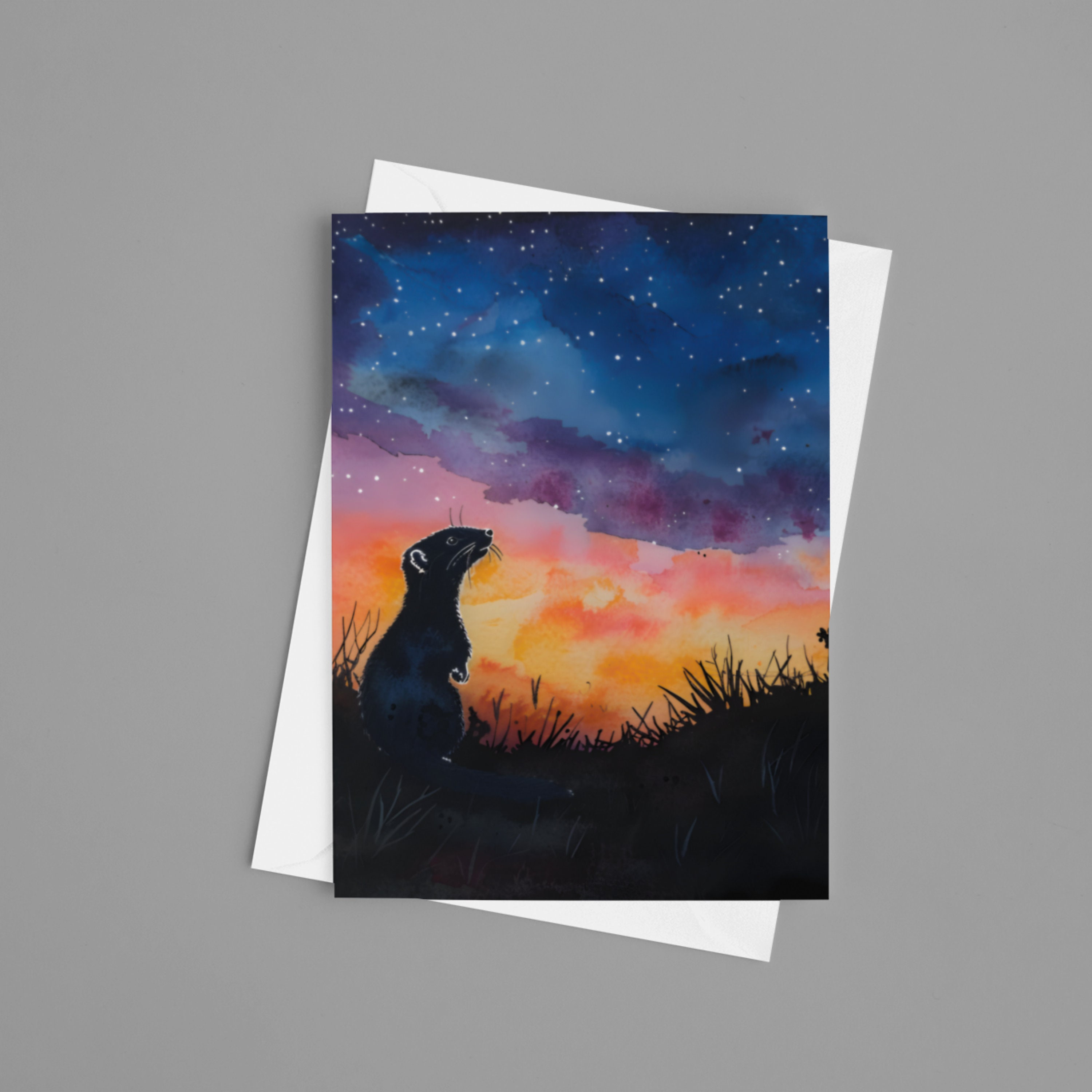 Ferret Card - Ferret Sympathy Card- Pet Loss Card - Condolence Card ...