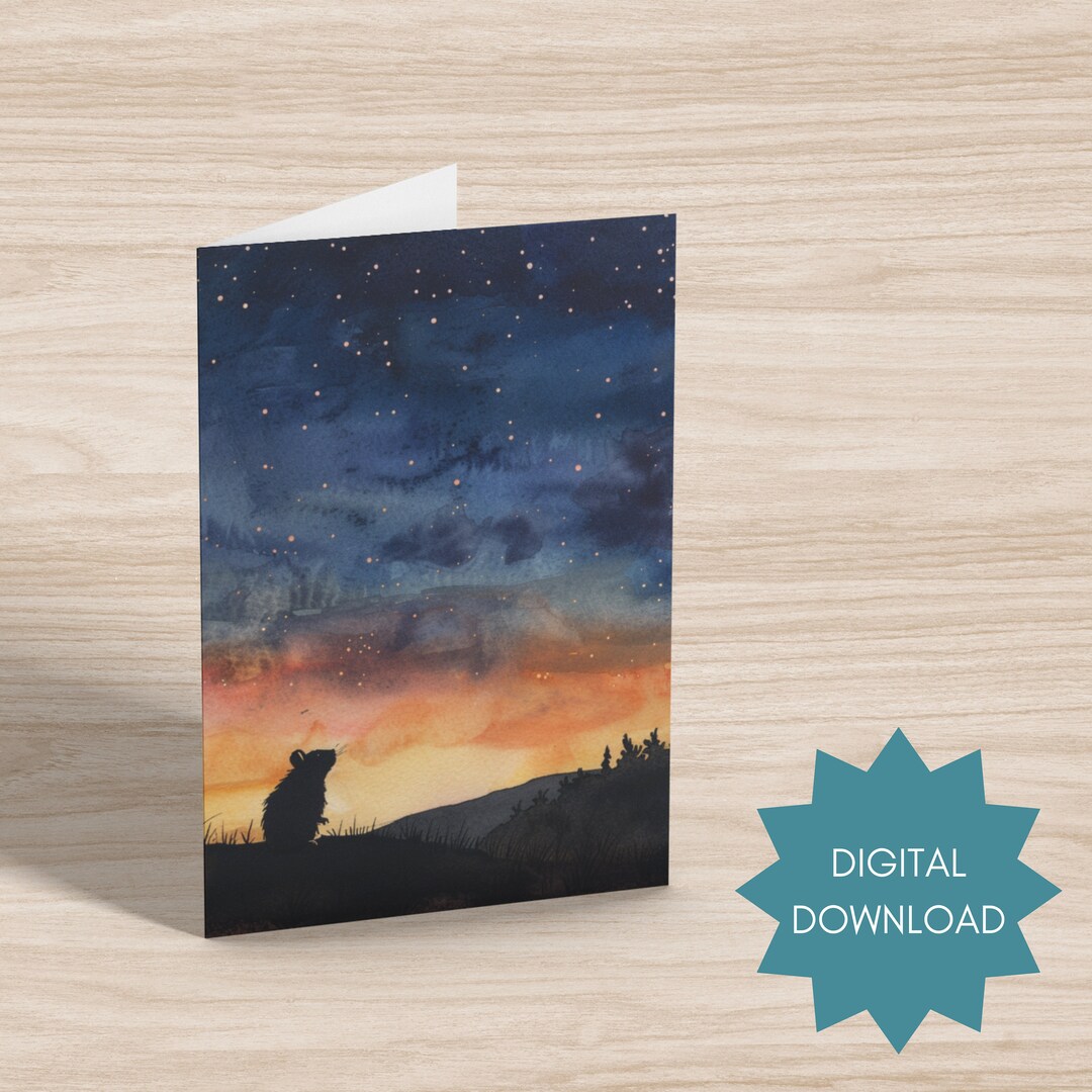 Hamster Card - Pet Loss Card - Hamster Memorial - Condolence Card ...