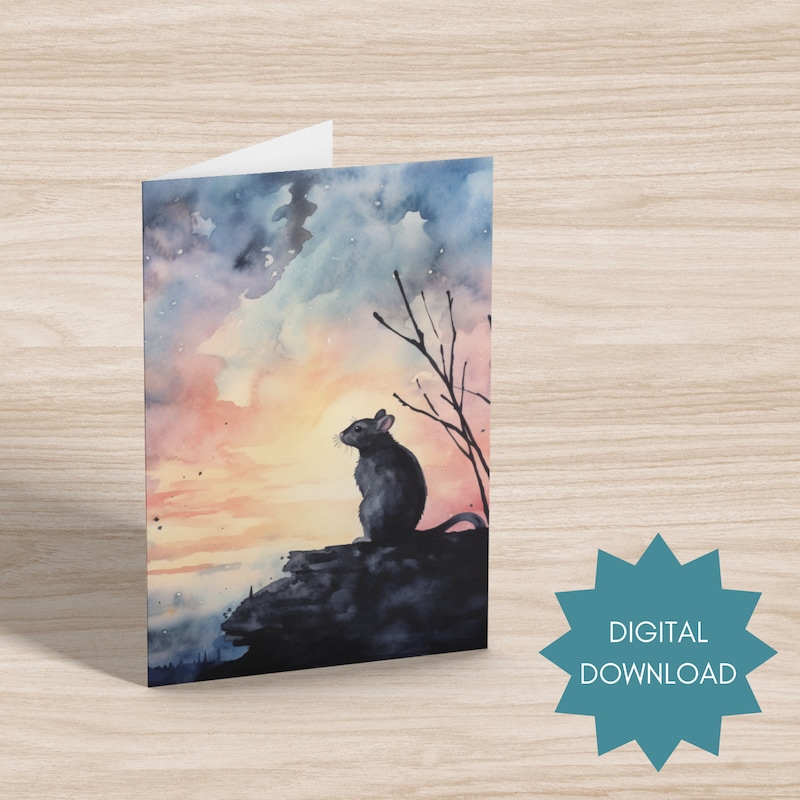 Rat Card - Etsy