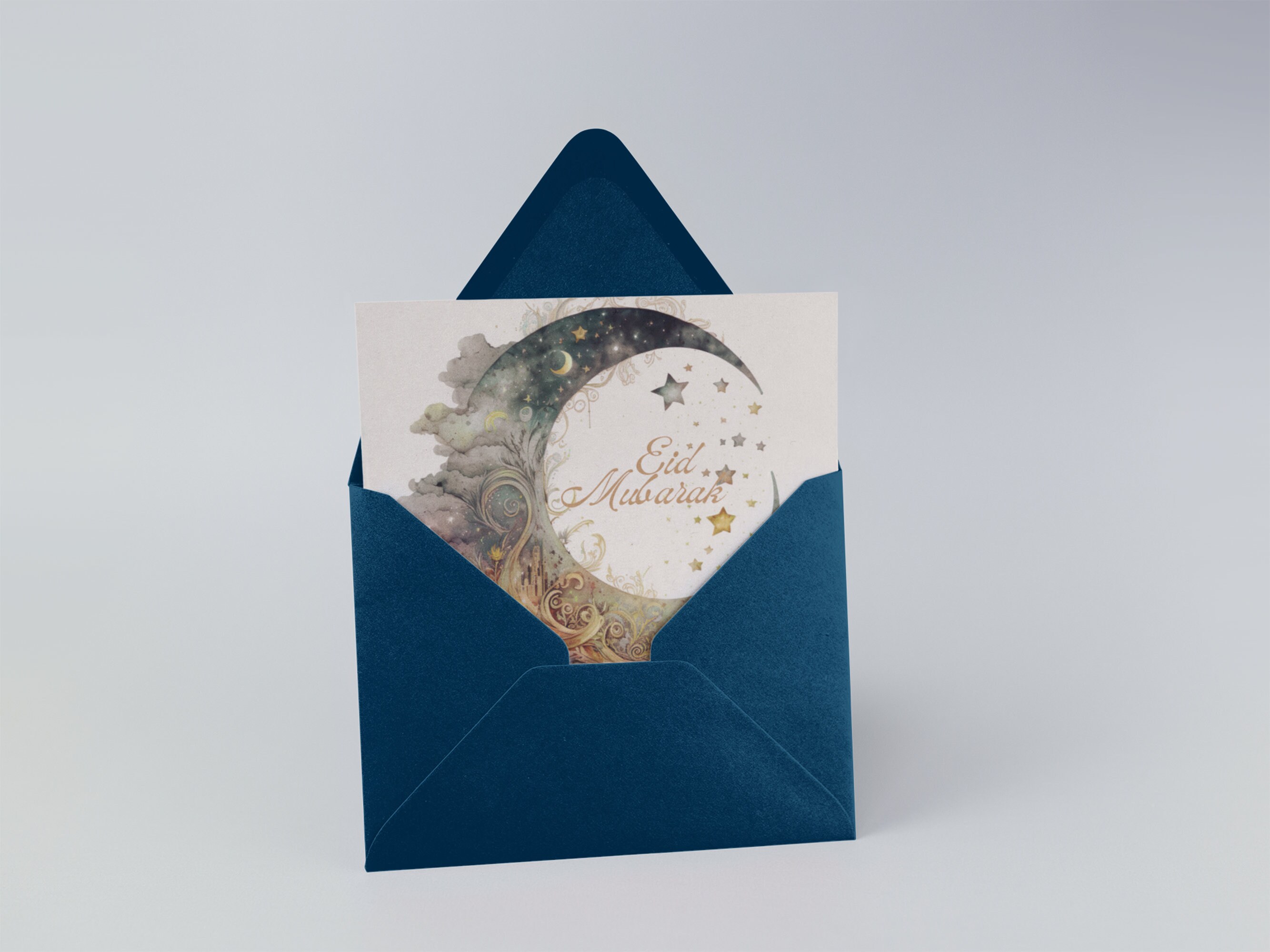 Printable Eid Card Eid Mubarak Happy Eid Card DIGITAL DOWNLOAD Eid ...