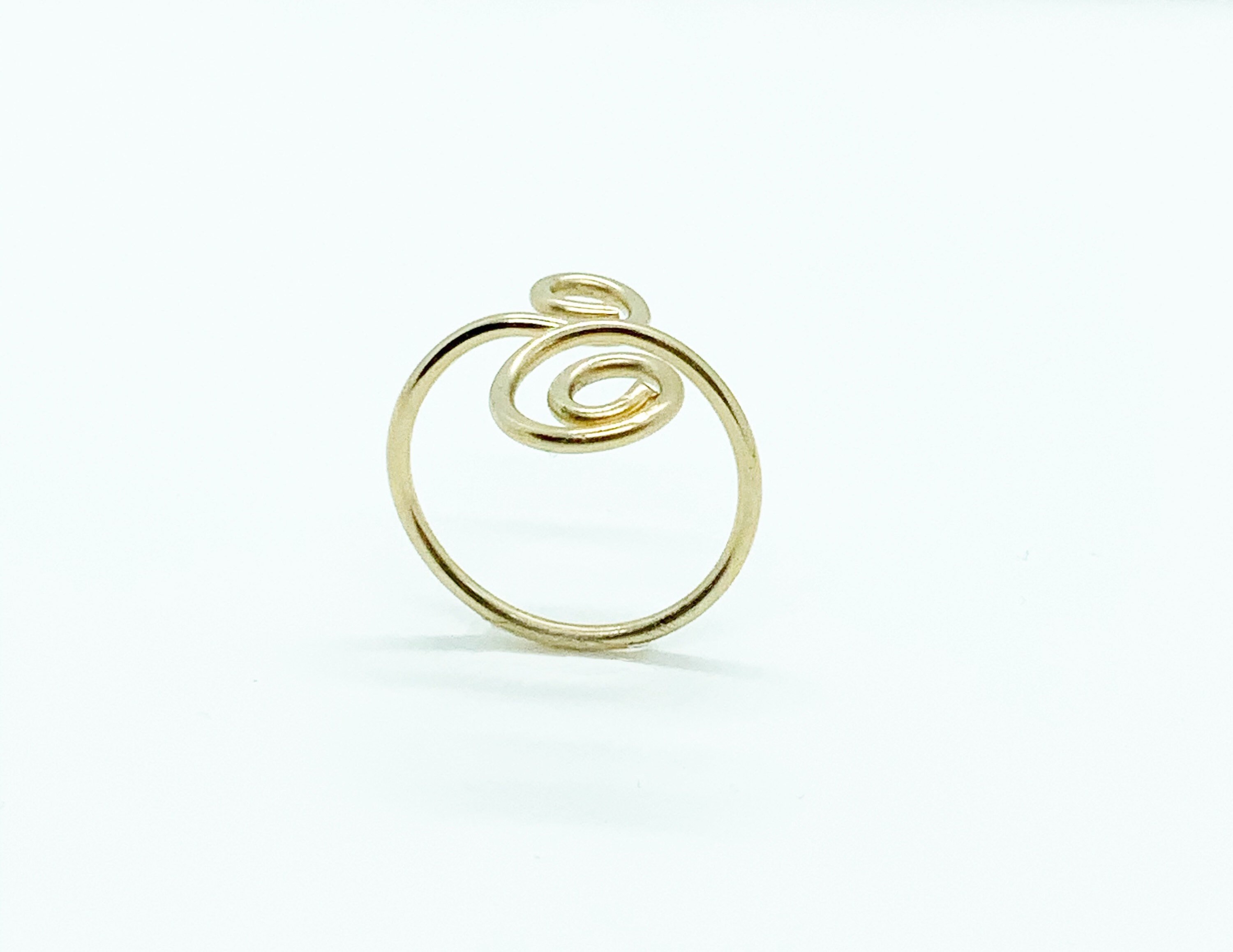 Gold Swirl Ring Gold Filled Ring Swirl Ring Adjustable - Etsy
