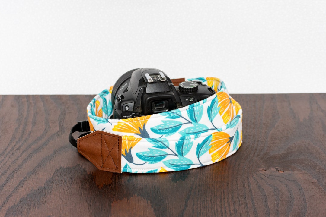 Floral Padded Camera Strap - Etsy