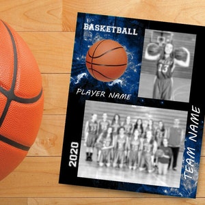 Basketball Memory Mate Template Sports Photography Scrapbook ...