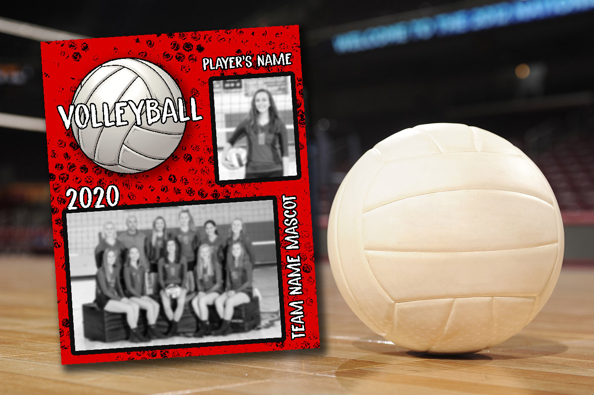 Volleyball Memory Mate Template Sports Photography Scrapbook ...