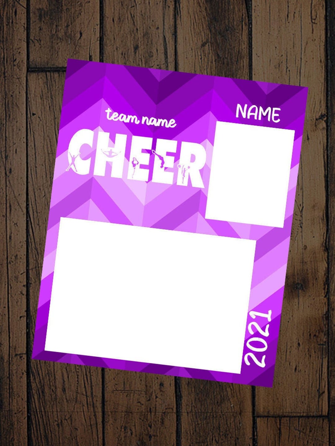 Cheer Sports Memory Mate Template Cheerleading Instant Download 8x10 ...
